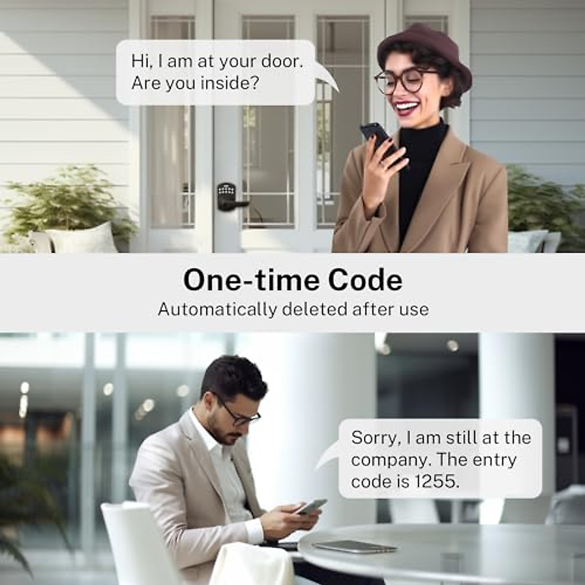 Signstek Keypad Entry Lever Door Lock with LED Backlit Keypad Password/Key Accessibles, Oil Rubbed Bronze