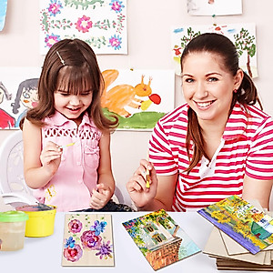 DIYDEC 24 Pack Basswood Sheets 4 x 6 x 1/16 Inch Thin Plywood Wood Sheets Unfinished Wood Squares Boards Balsa Wood Sheets for Crafts Architectural Models Laser Cutting Wood Burning and Drawing