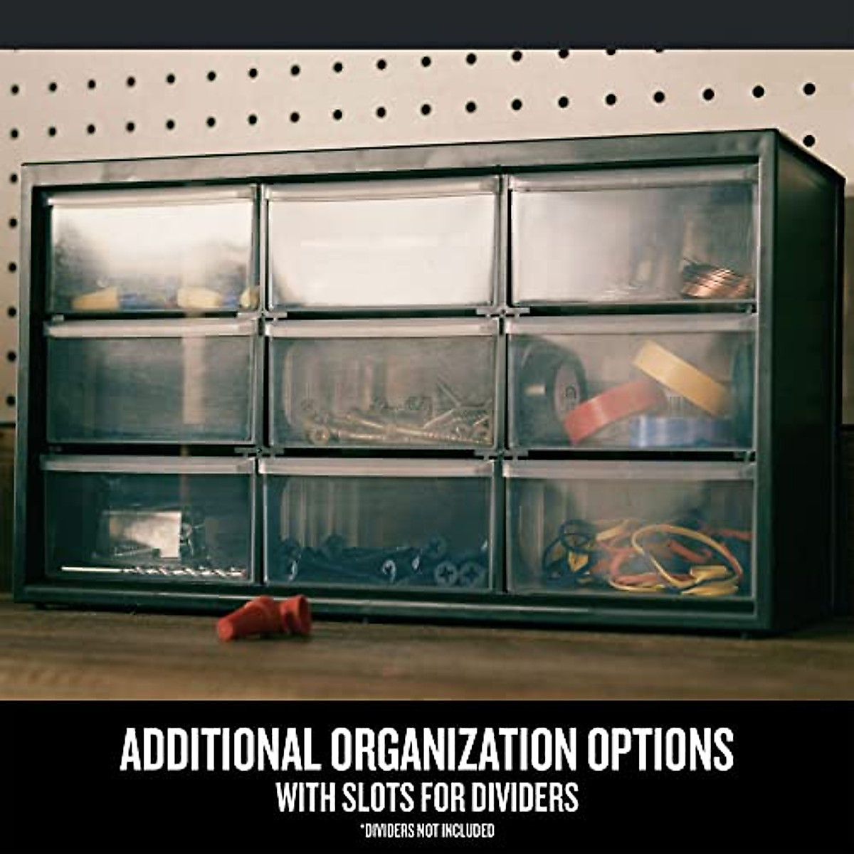 CRAFTSMAN Storage Organizer Bin System, 9 Compartment, Plastic (CMST40709)