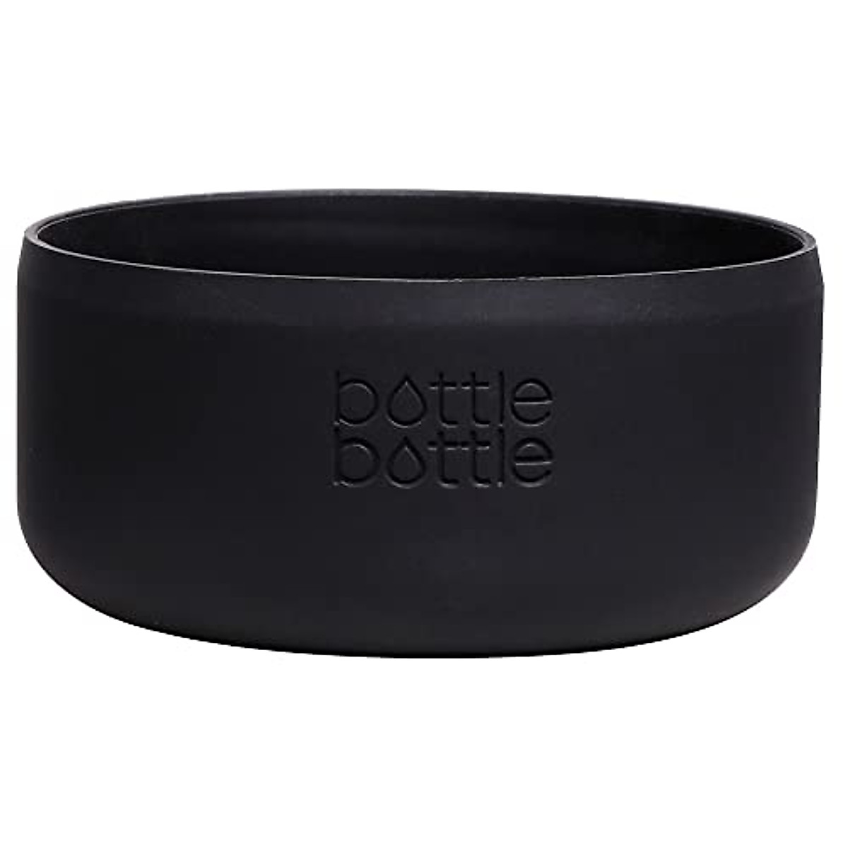 bottlebottle Rounded Bottom Protective Silicone Sleeve for 32 and 40oz Wide Mouth Water Bottle, BPA Free Anti-Slip Bottom Cover, Portable Travel Pet Bowl for Dog Cat Food Water Feeding
