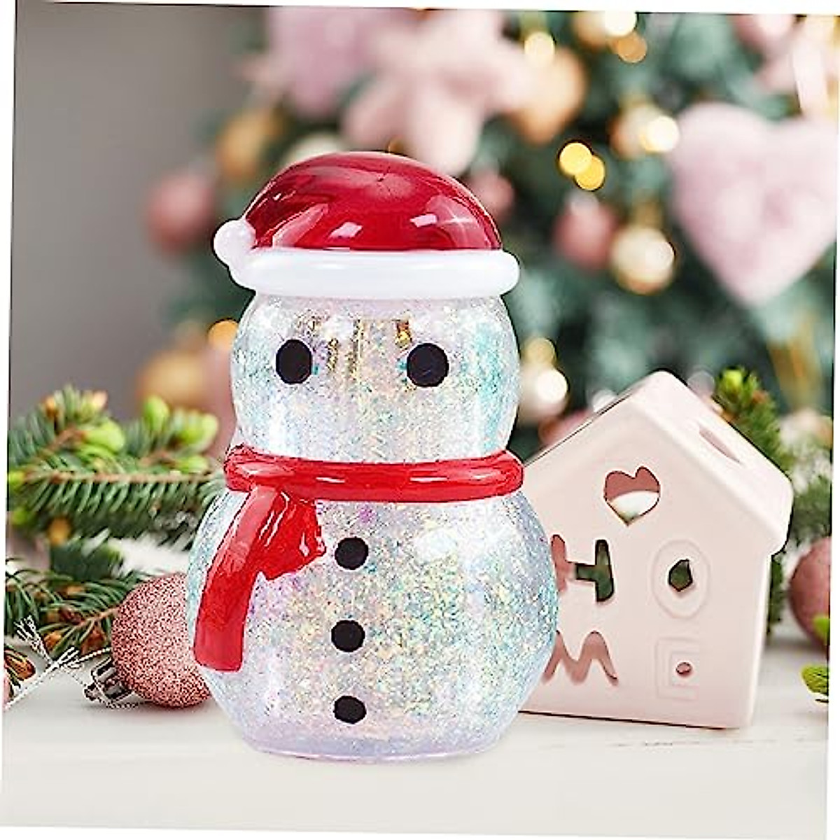 FAVOMOTO Resin Jar Molds 4 Sets Snowman Jar Mold Snowman Storage Holder Epoxy Resin Moulds Resin Tray Molds Jewlery Holder Stencils for Crafts Silicone Mold with Lid Snowman Mold