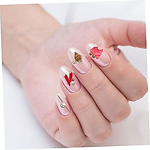 FRCOLOR 1 Set Nail Art Accessories Glitter Decor Glass Charms Pearl Trim Glitter Ornaments Nail Decor Shiny Manicures Ornaments Shinny Manicure Decor Nail Supplies Assorted Plastic