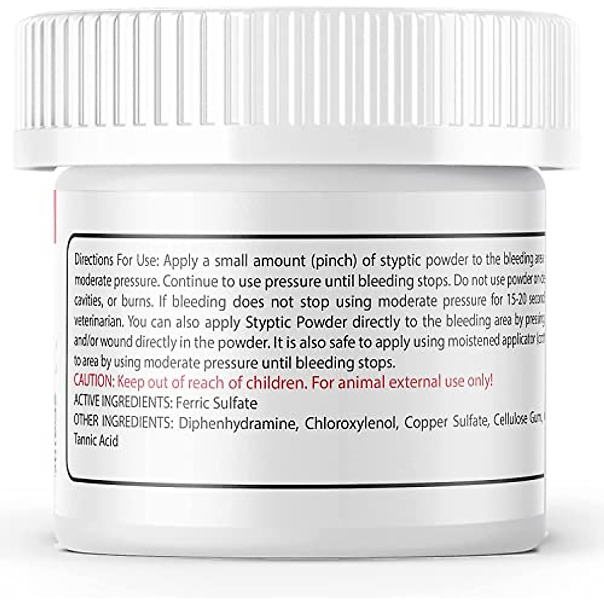 2-Pack Styptic Powder for Dogs, Cats, and Birds (2 oz) by Evo Dyne | Fast-Acting Blood Stop Powder for Pets | Quick Stop Bleeding Powder for Dog Nail Clipping, Grooming, Cuts and More