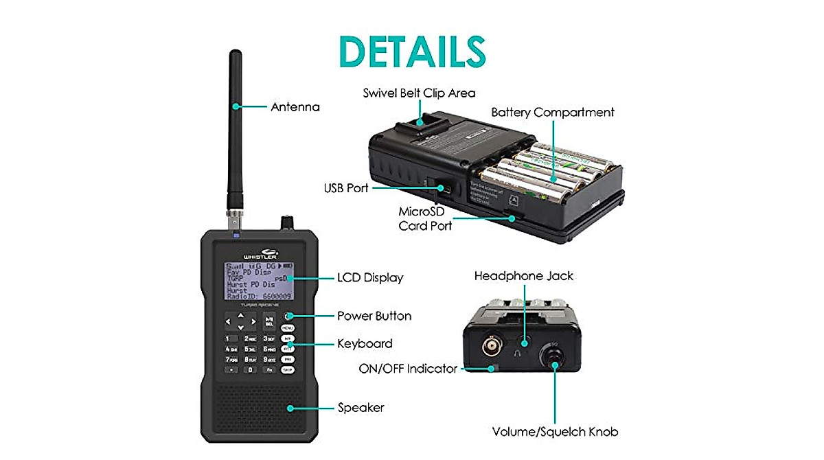 Whistler TRX-1 Handheld Digital Scanner | Advanced Digital Monitoring