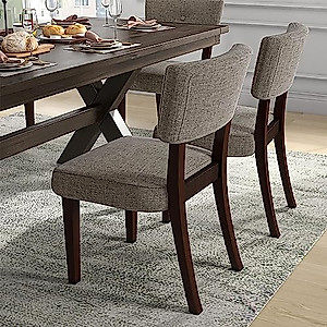 ACME Set of 2 Drake Espresso Side Chair, 36-Inch