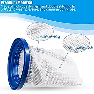 Alocs 2-Pack Pool Vacuum Cleaner Reusable Filter Bag for Pool Blaster Water Tech Max & Catfish Ultra Pool Vacuum Sand & Silt Cleaner Filter