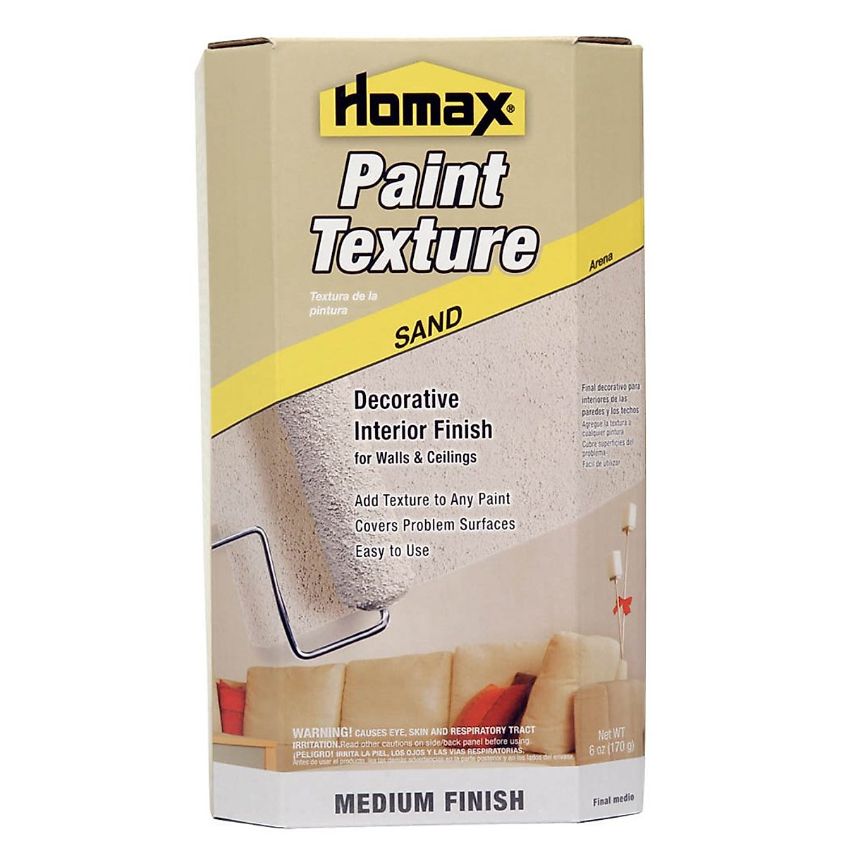 Homax Roll On Paint Additive, Sand Texture, 6 oz