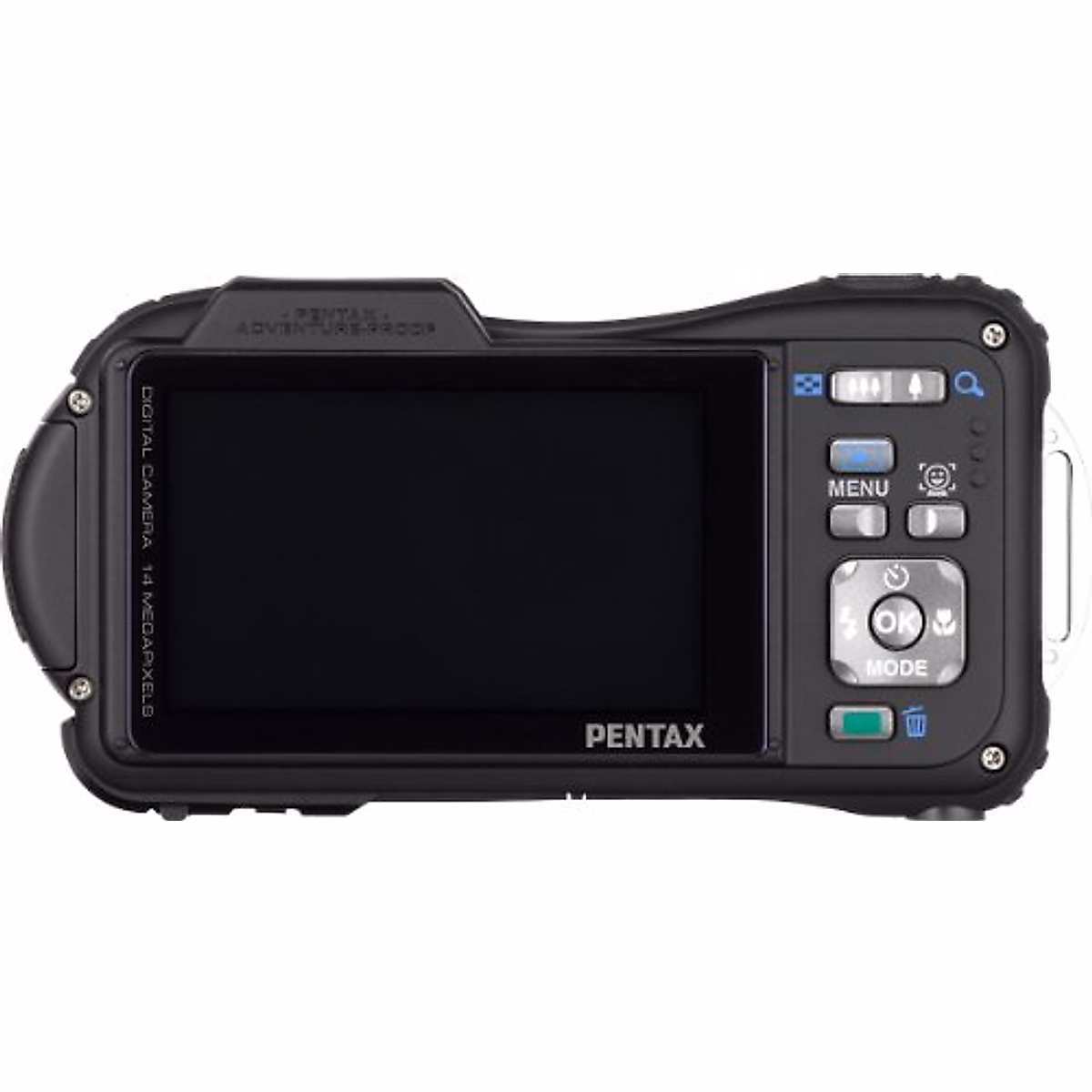 Pentax Optio WG-1 Adventure Series 14 MP Waterproof Digital Camera with 5x Wide-Angle Optical Zoom (Black)