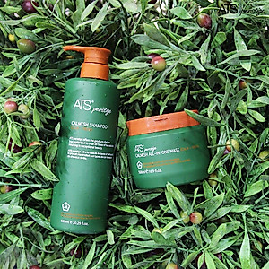 ATS Perstige Calmesh Shampoo - 600ML, Organic Aloe and Soothing Silicone Free Shampoo