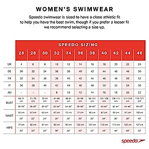 Speedo Boomstar Splice Flyback Swimsuit Black/Pink 34"