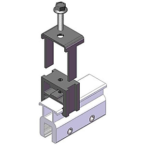 End Clamp MageClamp Rail-Less Solar Mounting Kit for Standing Seam Metal Roof Solar Panel Module Racking Installation
