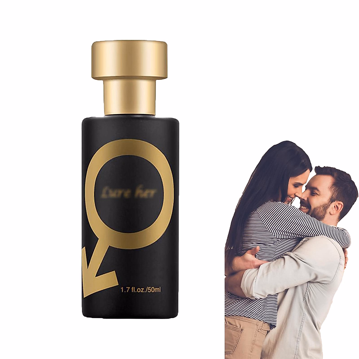Geohee Perfume de feromonas Golden Lure, Perfume de Feromona atrae a Los Hombres, Perfume Libera Encanto, duradero, súper Fuerte (Man-1PC)
