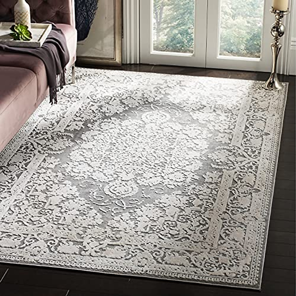 SAFAVIEH Reflection Collection Area Rug - 10' x 14', Beige & Cream, Vintage Distressed Design, Non-Shedding & Easy Care, Ideal for High Traffic Areas in Living Room, Bedroom (RFT664A)