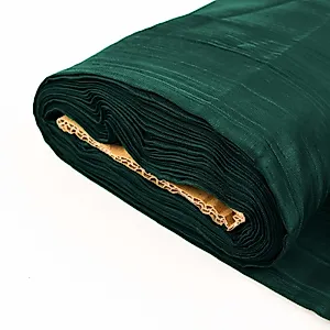 Efavormart 54" x10 Yards Hunter Emerald Green Accordion Crinkle Taffeta Fabric Bolt for Wedding Birthday Party Dance Event Decoration