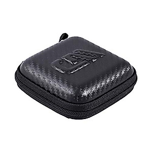 CASEMATIX Carry Case Compatible with Fender Mustang Micro Headphone Amp and Charging Cable - Micro Headphone Amplifier Case Only with Wrist Strap, Black