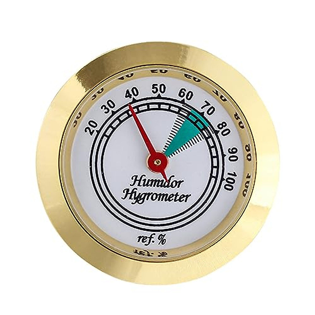 Montesy Stylish Indoors Metal Alloy Humidity Gauge Applicable For Case Accessory With Clear Numbers