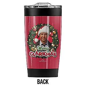 Logovision Christmas Vacation Merry Clarkmas Stainless Steel Tumbler 20 oz Coffee Travel Mug/Cup, Vacuum Insulated & Double Wall with Leakproof Sliding Lid | Great for Hot Drinks and Cold Beverages
