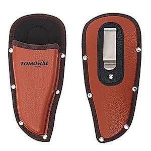 TOMORAL Pruner Holster Pruning Shears Hanging Pouch PU Leather Pliers Pruner Holder for Hand Pruner, Garden Shears,Clippers