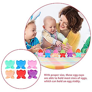 BESTOYARD 12pcs Silicone egg tray makeup sponge drying stand sphere egg cups for display breakfast maker egg boiler molds cup easter egg cups egg topper poached eggs storage