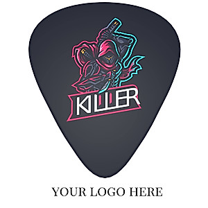 Custom Guitar Picks 12-pack Personalized Guitar Pick Add Your Logo Photo Text Guitar Accessories Great Gifts for Men, Dad, Boyfriend, Acoustic Guitar, Electric Guitar, Bass, Ukulele