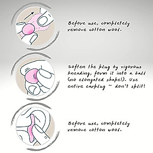 Ohropax Wax Ear Plugs Qty 3 Boxes - Total of 36 Ear Plugs with Free Yellow 6 Compartment Box