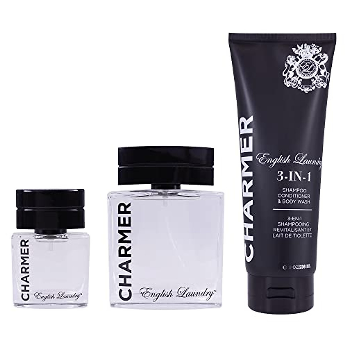 Charmer by English Laundry Eau de Parfum for Men 3 Piece Gift Set, 3.4 fl. oz.
