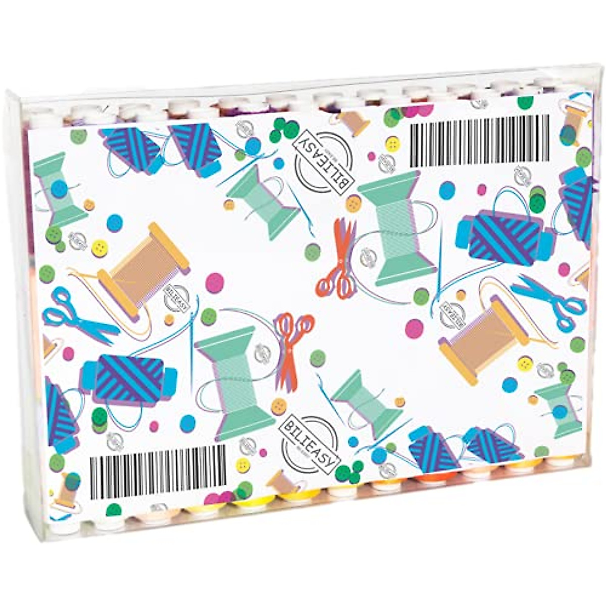 Bilieasy Sewing Thread Set 72 PCS All Purpose Polyester Thread kit Each 250 Yards for Hand or Machine Sewing (72 Color)