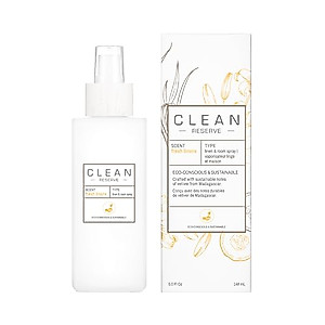 CLEAN RESERVE Home Linen & Room Spray | Aromatic Mist in Reusable Glass Vase | Gentle Vegan Formula | Perfect Freshener for Fabrics or Air | 5.0 oz/148 mL
