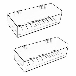 Cq acrylic Bathroom Shower Shelf Organizer Rack,Adhesive Shower Organizer for Bathroom Storage&Home Decor&Kitchen,Wall Shower Caddy Shelf Non Drilling Adhesive and No Damage Wall Mount,2 Pack Clear