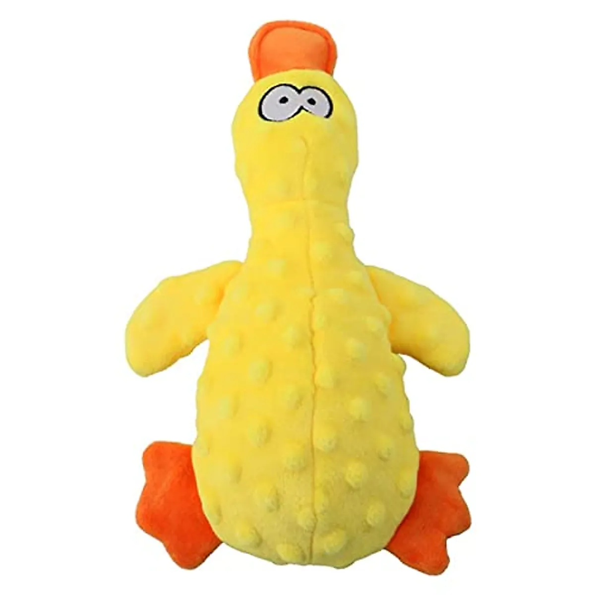 Qmisify Stuffed Duck Dog Toy - Puppy Squeaky Toys | Stimulate Appetite Duck Dog Toy, Squeaky Pet Toy, Plush Dog Chew Toy for Large Dogs