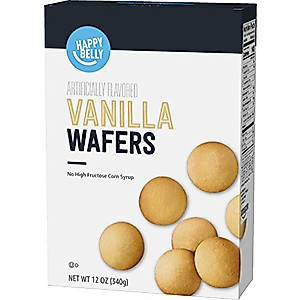 Amazon Brand - Happy Belly Vanilla Wafers, 12 Ounce