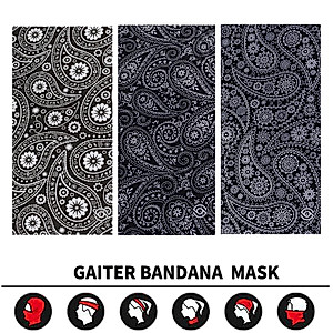 Neck Gaiter Face Cover Bandana Mask Scarf, Breathable Sun& Dust-proof for Cycling Running Fishing Hiking