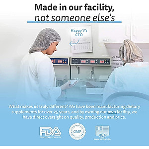 Happy v Dr. Formulated Vaginal Probiotics for Women, Clinically Proven Womens Probiotic for Vaginal Health & pH Balance Complex, Natural BV Treatment & Yeast Infection Prebiotics, 60 Vegan Capsules