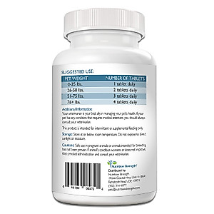 Nutrition Strength Vitamin E for Dogs, Promote Cardiovascular Health, Support Cell Membranes, Vitamin E Complex to Boost Dog Immune System Plus Zinc, Selenium, Folate, Salmon Oil, 120 Chewable Tablets