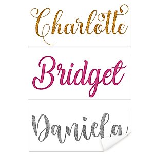 Personalized Wall Decal Sticker w/Name for Nursery - 3 Size Option 6 Font 20 Vinyl Color - Customized Sticker for Kids Wall Decor Gifts, Customi Vinyl Decals for Baby Toddler Kids Room Window Decor C1