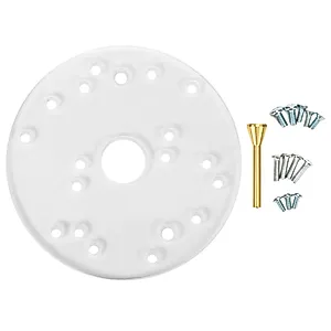 Universal Router Table Base Plate Router Acrylic Base Plate with Centering Pin Screws for Bosch Makita Ryobi