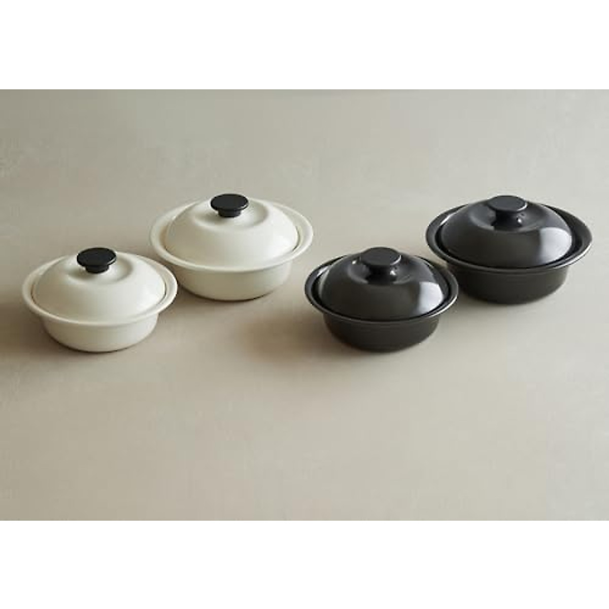 Nodahoro KO-21MW Heat-Resistant Pot, Enamel, Gas Fire/Induction Compatible, Large, Single Person Pot, Ramen, Udon, Made in Japan, Individual Pot, Coconabe, Milky White