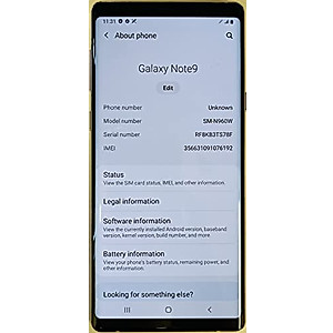Samsung Galaxy Note 9 N960U 128GB T-Mobile GSM Unlocked - Ocean Blue (Renewed)