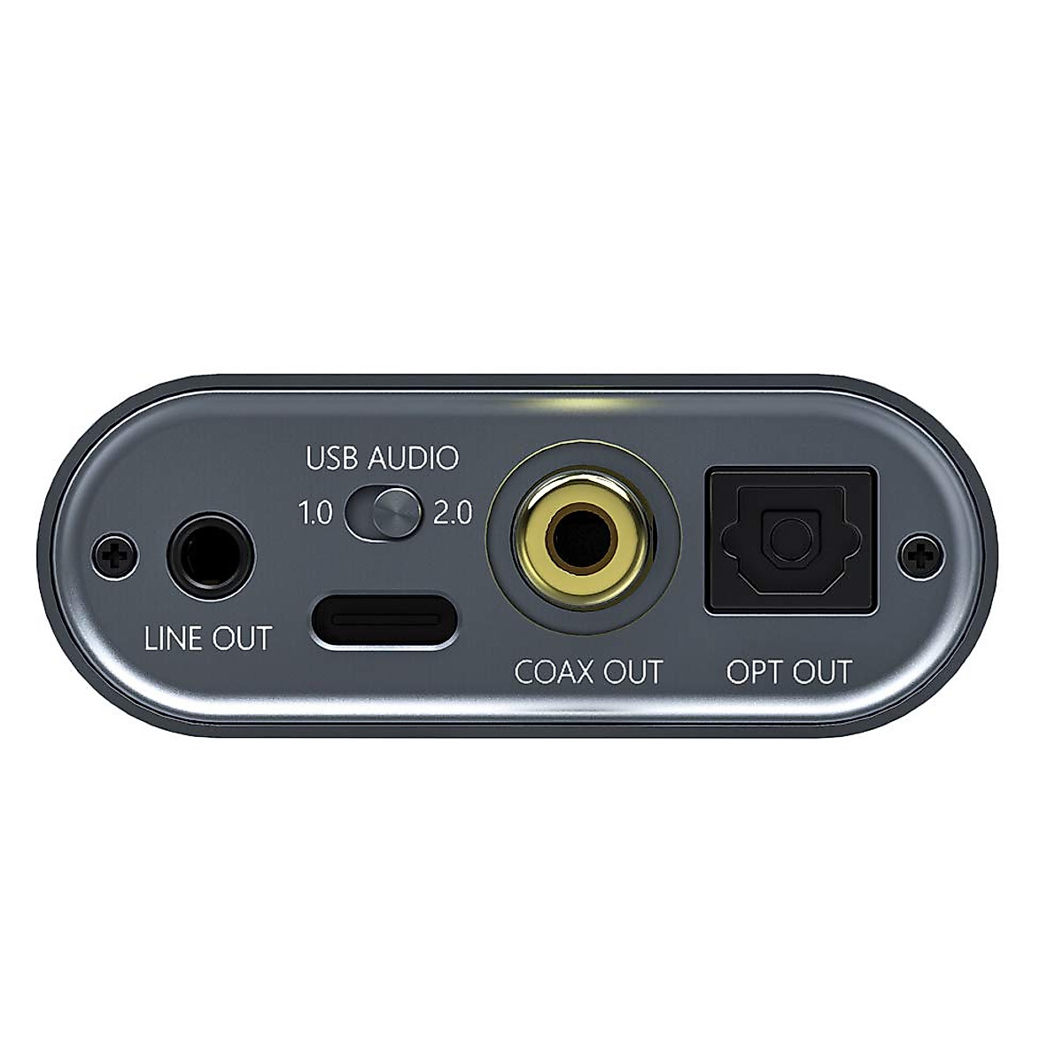 FiiO K3 DSD256 | 384K/32Bit USB-C DAC and Headphone Amplifier for Home and Computer(3.5mm Single Ended/2.5mm Balanced/Coaxial and Optical Digital Outs) (K3 Titanium)