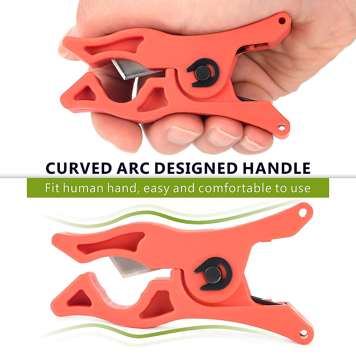 iCrimp PEX Cutter,PEX Tubing Radial Cutting Tool, cuts 3/8,1/2,5/8,3/4 and 1-inch Pipe, Extra blade included