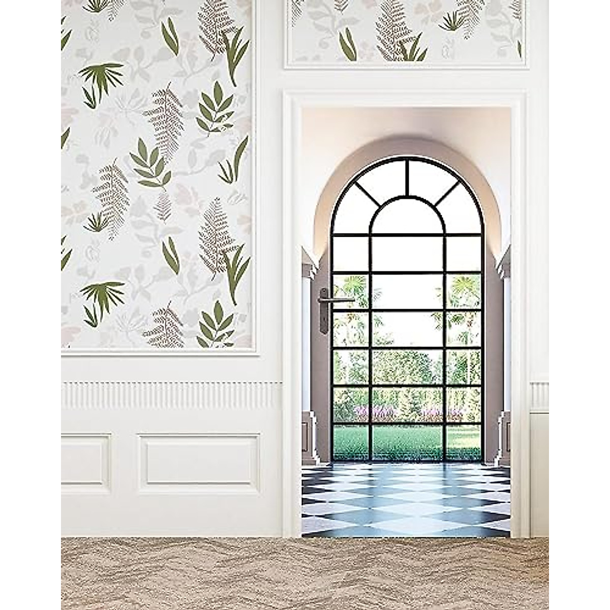 Contact Paper Floral Peel and Stick Wallpaper Modern Leaf Contact Paper Removable Wallpaper Decorative Self Adhesive Wallpaper 17.3" x 118.1"