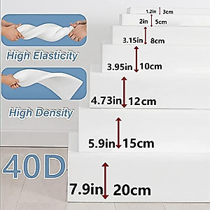 Custom Bench Cushion,Personalized Size Bench Pad with Non-Slip Bottom,Indoor/Outdoor Thickened Foam Furniture Cushions for Garden Patio Bench Swing ,Bay Window Seat Pads,Washable Sofa Cushion