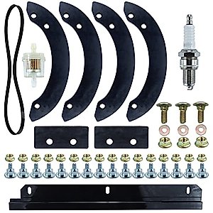 GELASKA HS520 Paddles 06720-V10-030 Snow Blower Paddles with 76322-V10-020 Scraper, 22431-V10-013 Belt for HS520A, HS520AA, HS520AS, HS520ASA, HS720, HS720AA, HS720AMA, HS720ASA Snowblowers
