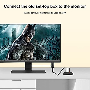 RCA to HDMI Converter,AV to HDMI Adapter,1080P Composite CVBS to HDMI Video Audio Converter Adapter for PC Laptop Xbox PS4 PS3 TV STB VHS VCR Camera DVD