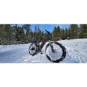 aostirmotor 750W Electric Bike for Adults 26"×4" Fat Tire 48V 13AH Lithium Battery Electric Bicycles, 28MPH E Bike for Adults, Shimano 7 Speed Mountain Bike (Black)