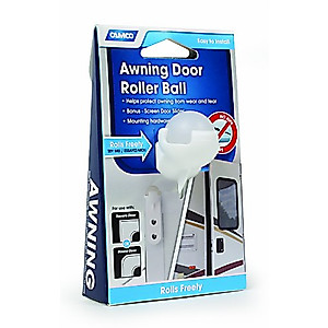 Camco 42005 Awning Roller Ball with Screen Door Slide, White