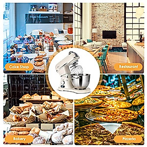 ZACME 8.4QT Commercial Stand Mixer 800W with Aluminum cast body and NSF Certified, Kitchen Electric Mixer Metal Food Mixer with Stainless Steel 8L Bowl, Dough Hook and Beater with Smart Timer Display