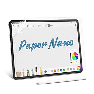 MOBDIK [3+2PACK Paper Screen Protector Compatible with iPad Pro 12.9 (2022 & 2021 & 2020, 6th & 5th & 4th Generation), Anti-Glare, Matte Film for Writing, Compatible with Apple Pencil