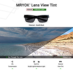 Mryok Polarized Replacement Lenses for Spy Optic Logan - 59mm - Stealth Black