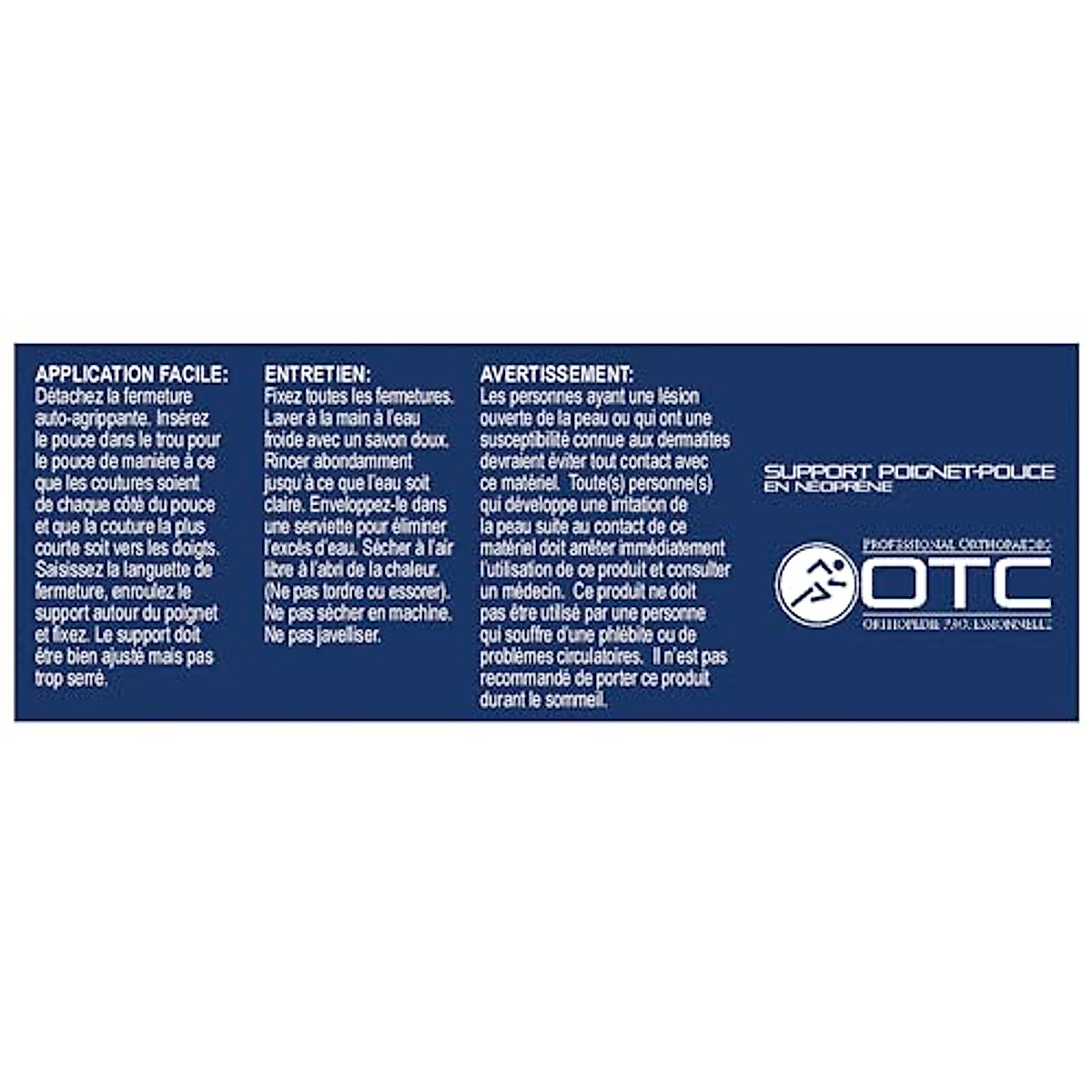 OTC Wrist-Thumb Splint, Wrap Style Support, Neoprene, Small